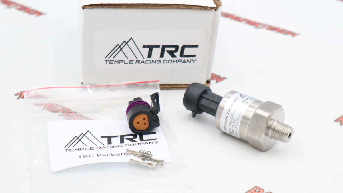TRC 150PSI Stainless Fuel Oil MAP AIR Pressure Sensor Sender Connector ...